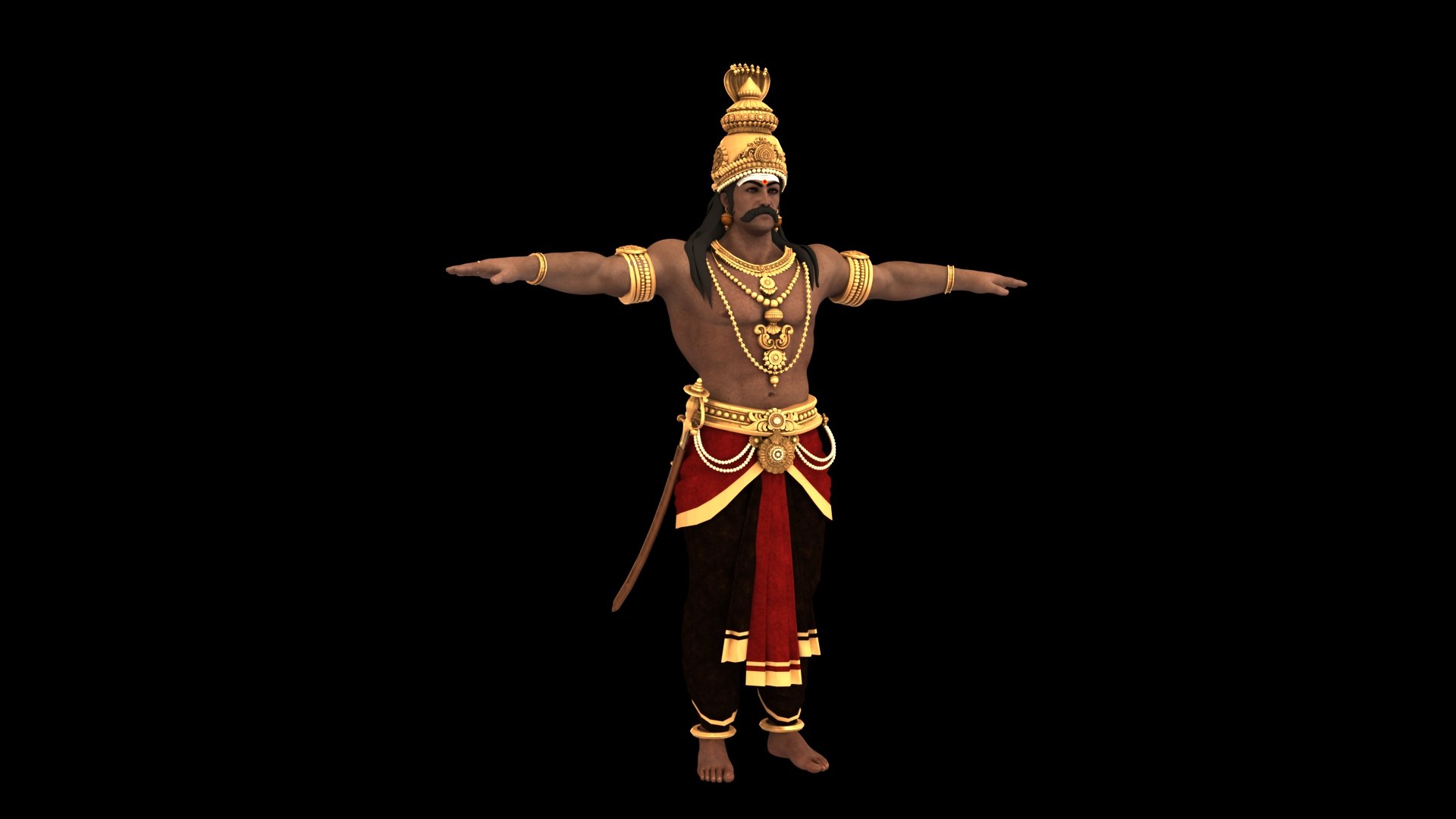 Ravana T Pose Model - TurboSquid 2296817