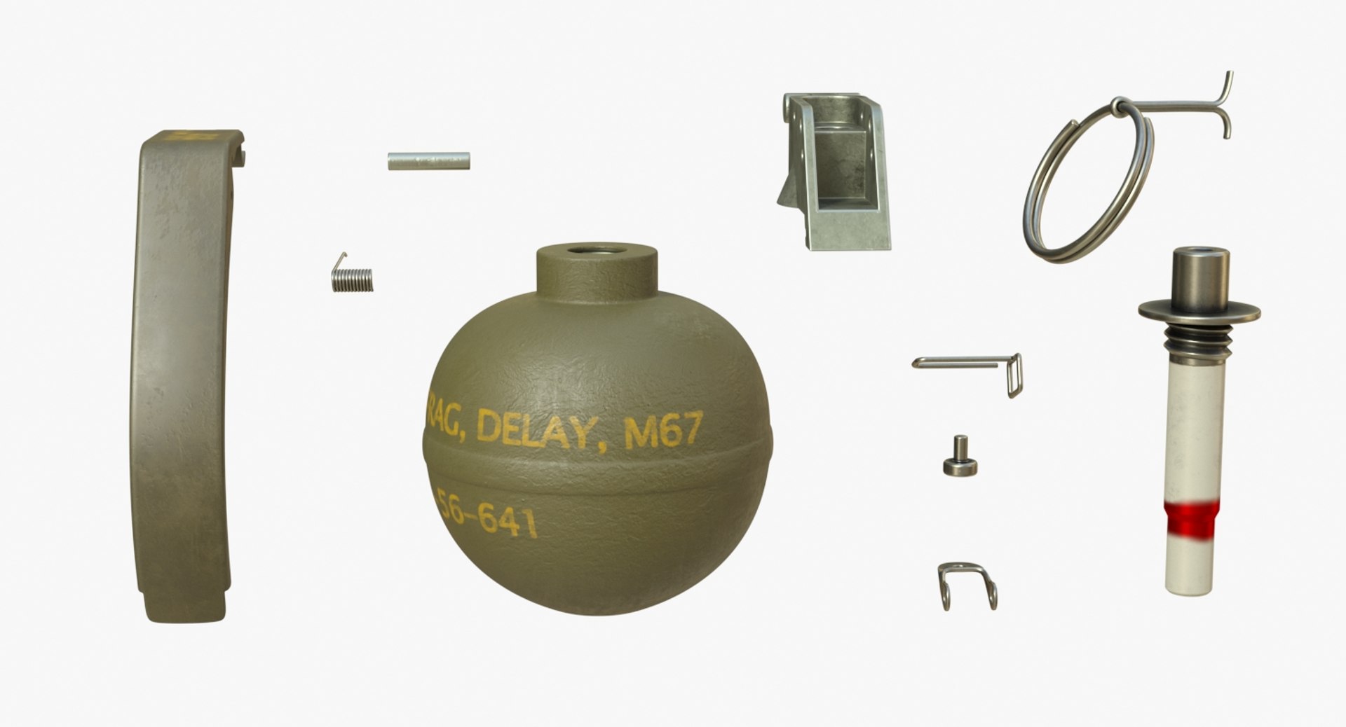 M-67 01 3D Model - TurboSquid 1250556