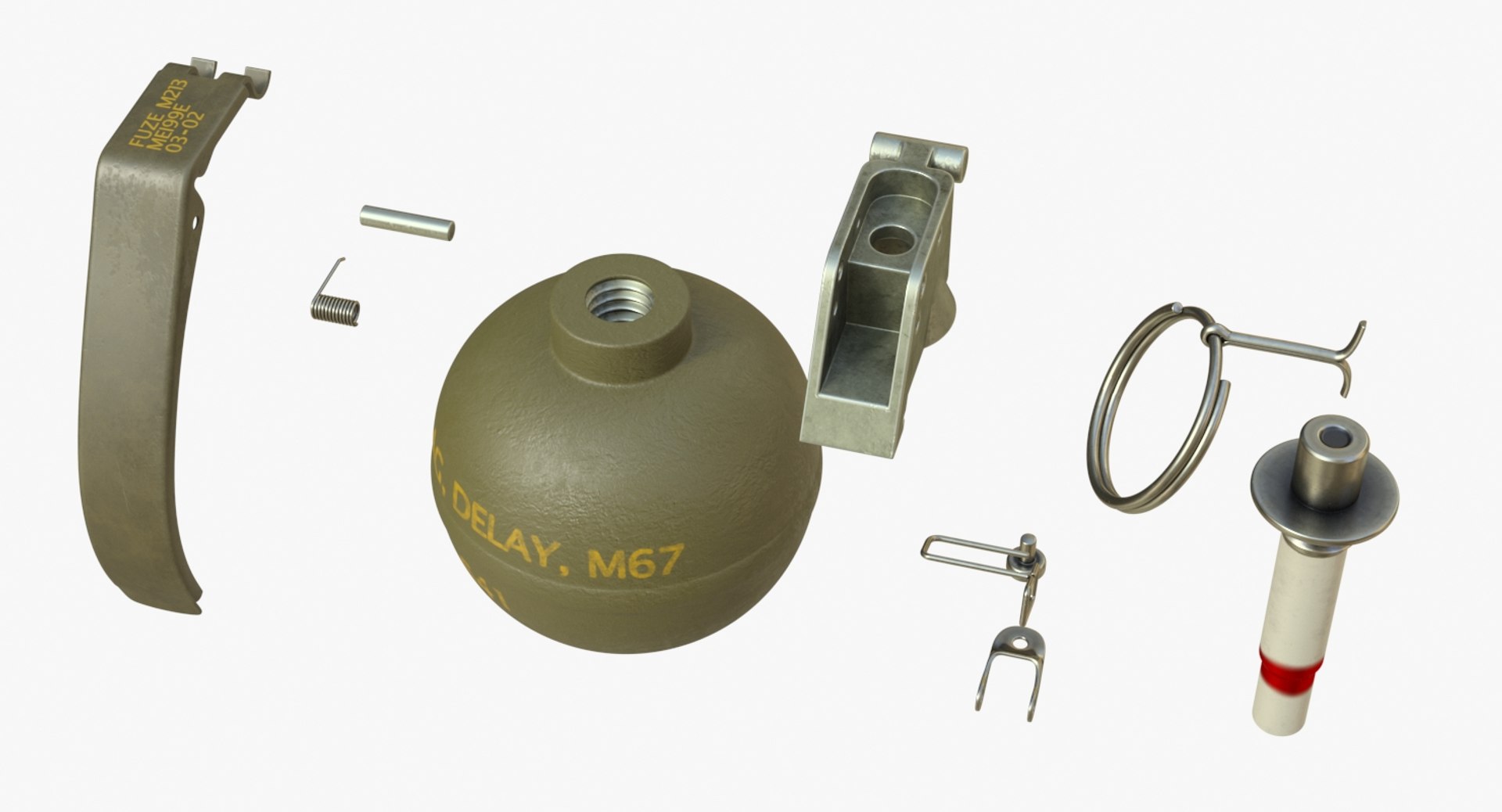 M-67 01 3D Model - TurboSquid 1250556