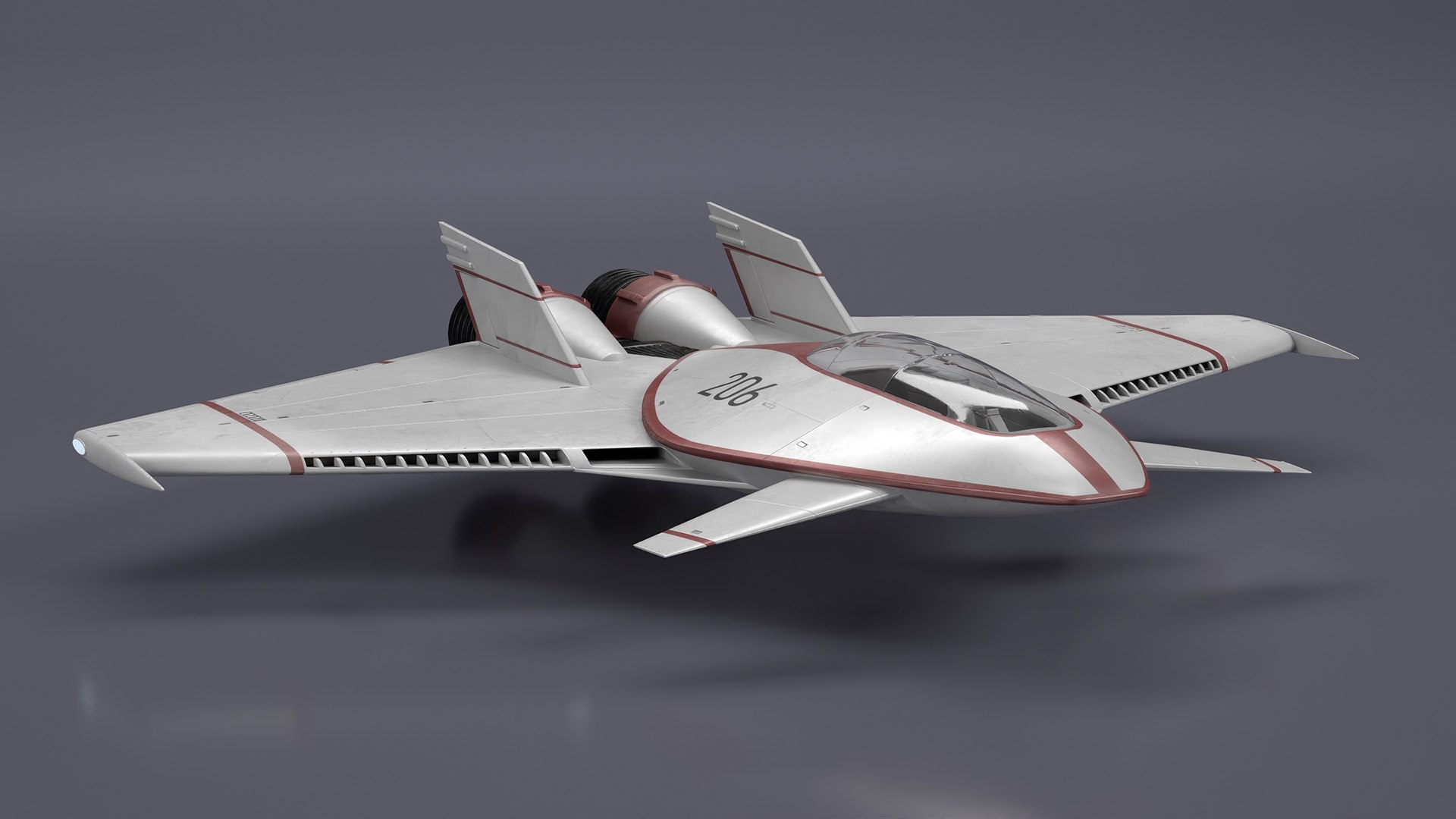 Futuristic Racer Spacecraft 3D Model - TurboSquid 2256857