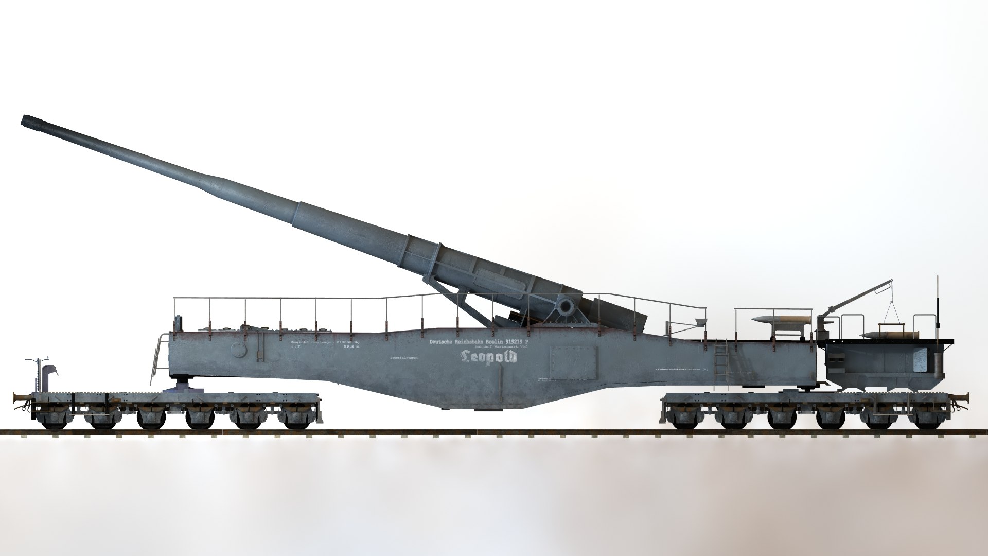 Krupp K.5 28 Cm Leopold 3D - TurboSquid 1723751