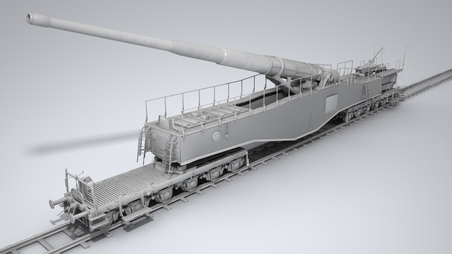 Krupp K.5 28 Cm Leopold 3D - TurboSquid 1723751