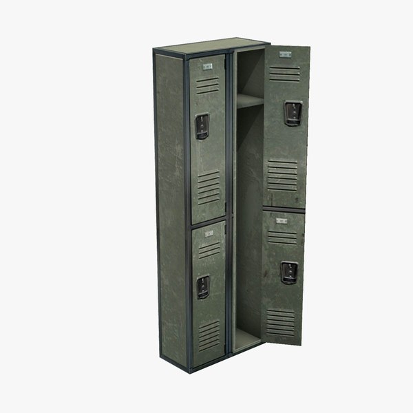 3d model set lockers