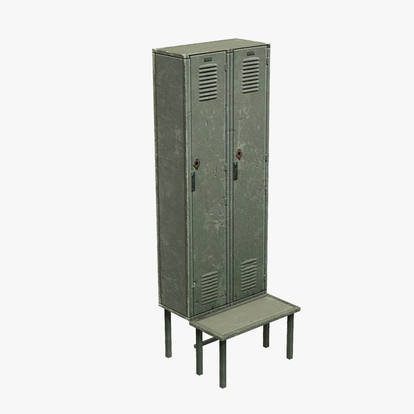 3d model set lockers