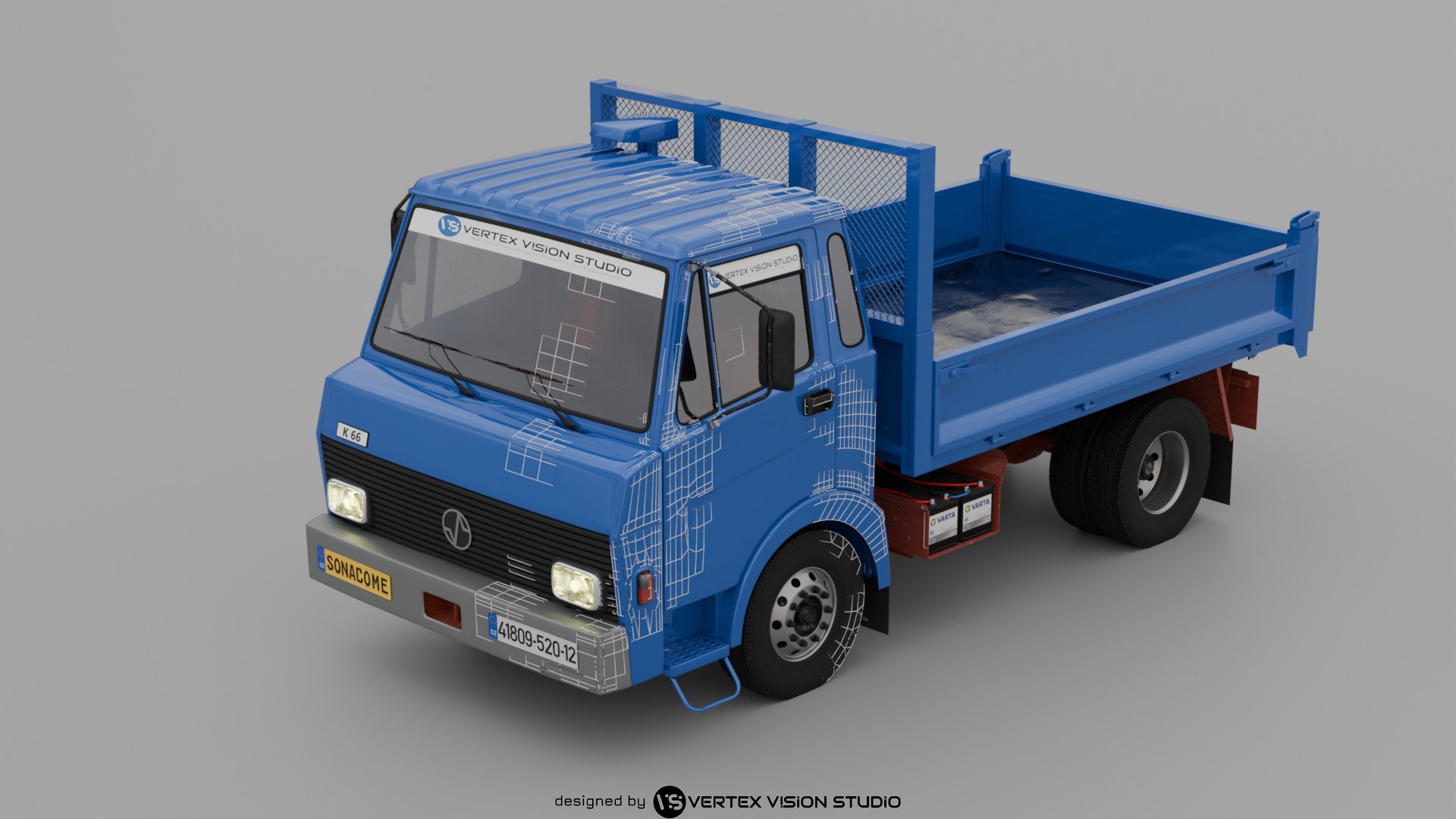3D SNVI Sonacome K66 Truck 3D Model - TurboSquid 2295609