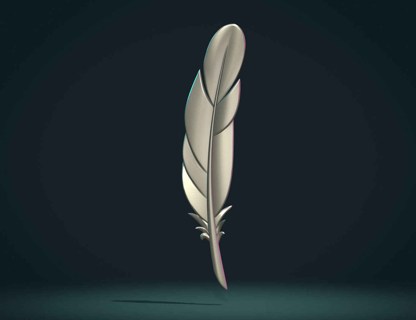 Stylized Feather 3D - TurboSquid 1936427