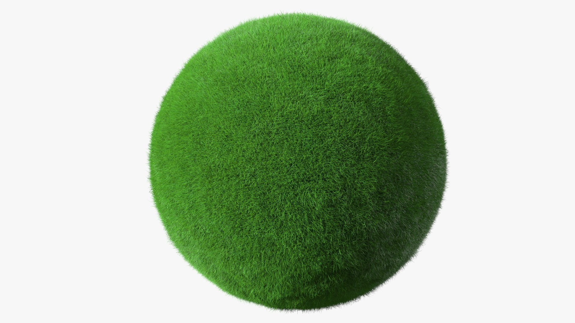 Sphere Covered With Green Grass Fur 3D Model - TurboSquid 2184617
