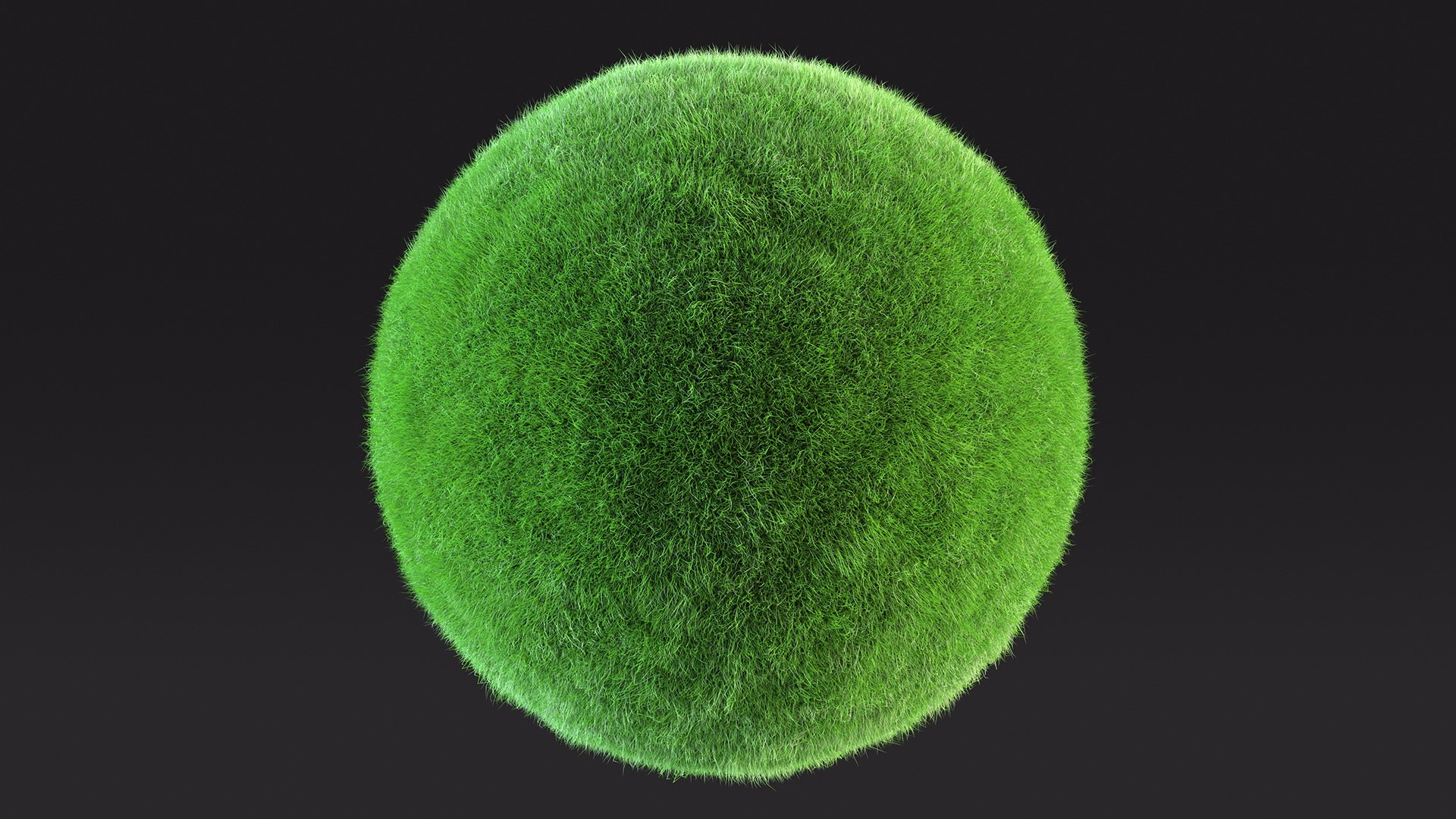 Sphere Covered With Green Grass Fur 3D Model - TurboSquid 2184617