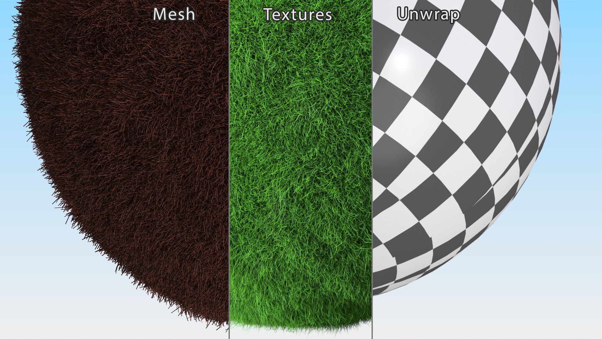Sphere Covered With Green Grass Fur 3D Model - TurboSquid 2184617