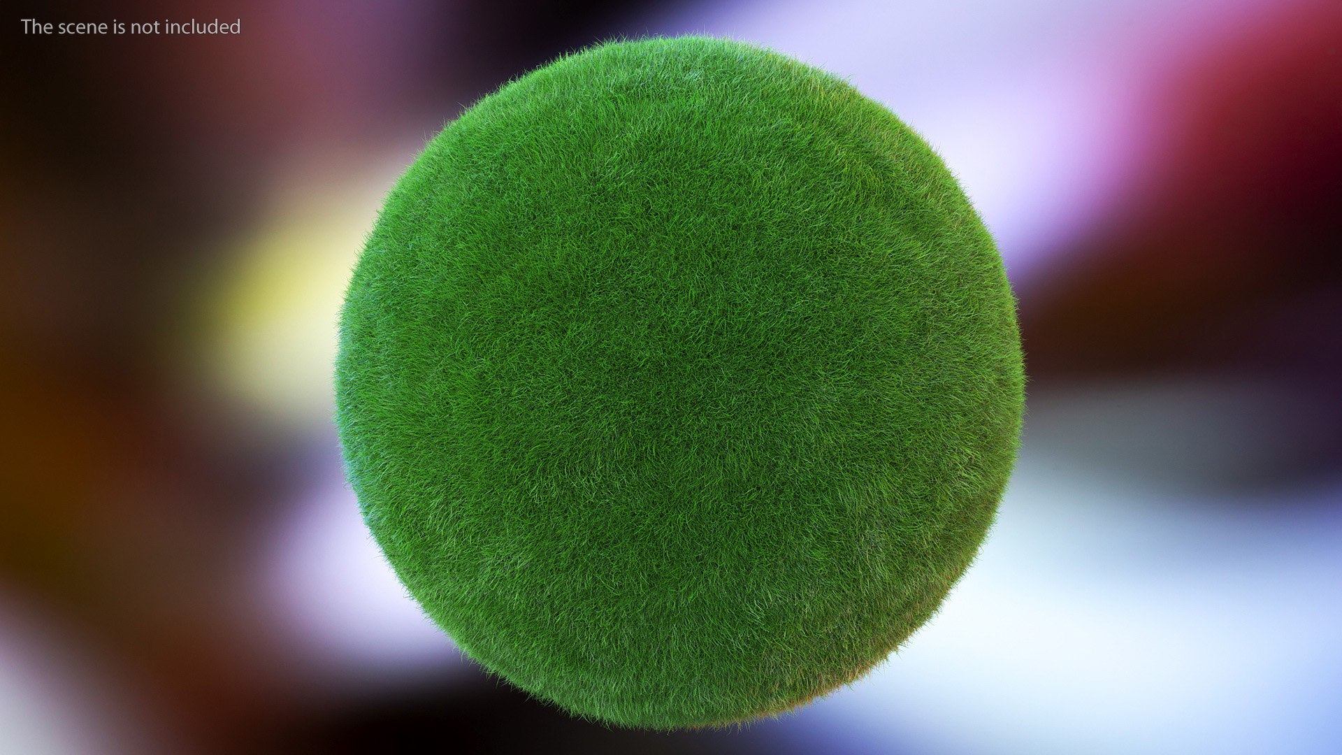 Sphere Covered With Green Grass Fur 3D Model - TurboSquid 2184617