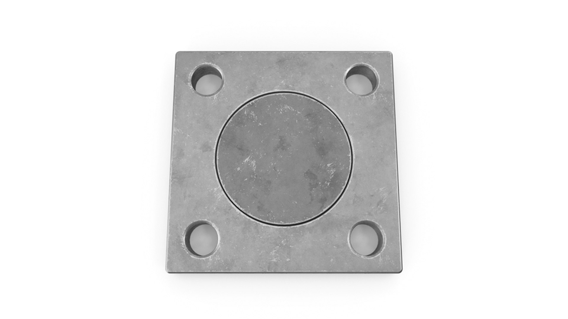 3D Square Flange Metal Armor PBR - TurboSquid 2299838