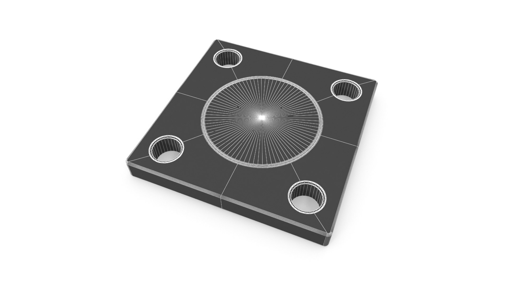 3D Square Flange Metal Armor PBR - TurboSquid 2299838