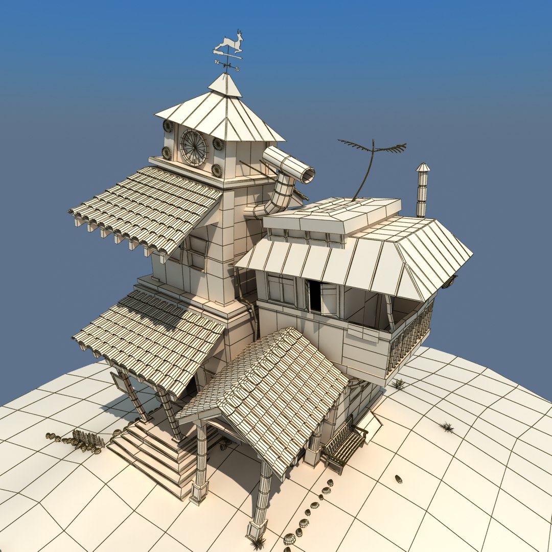 3d Funny Cartoon Houses
