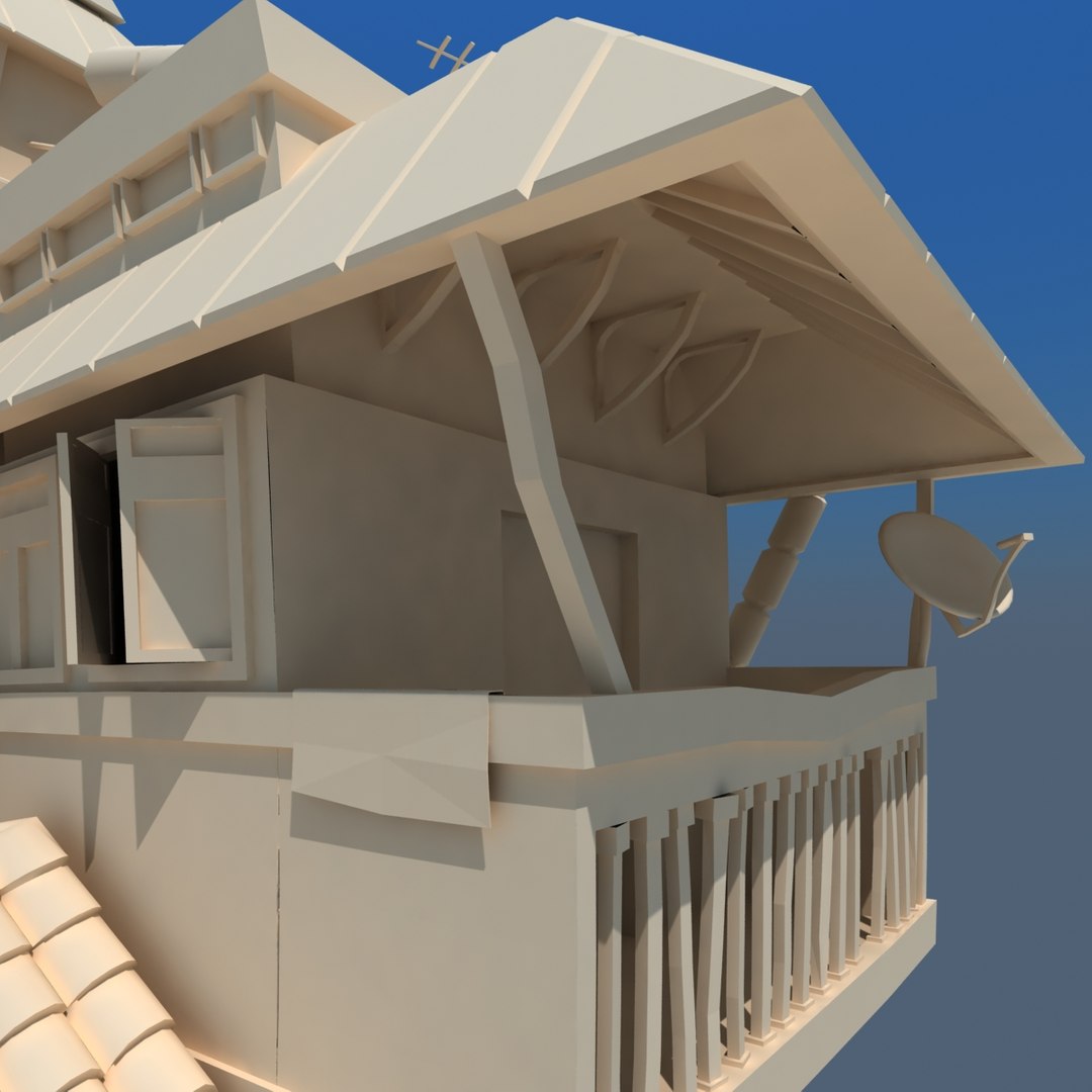 3d Funny Cartoon Houses