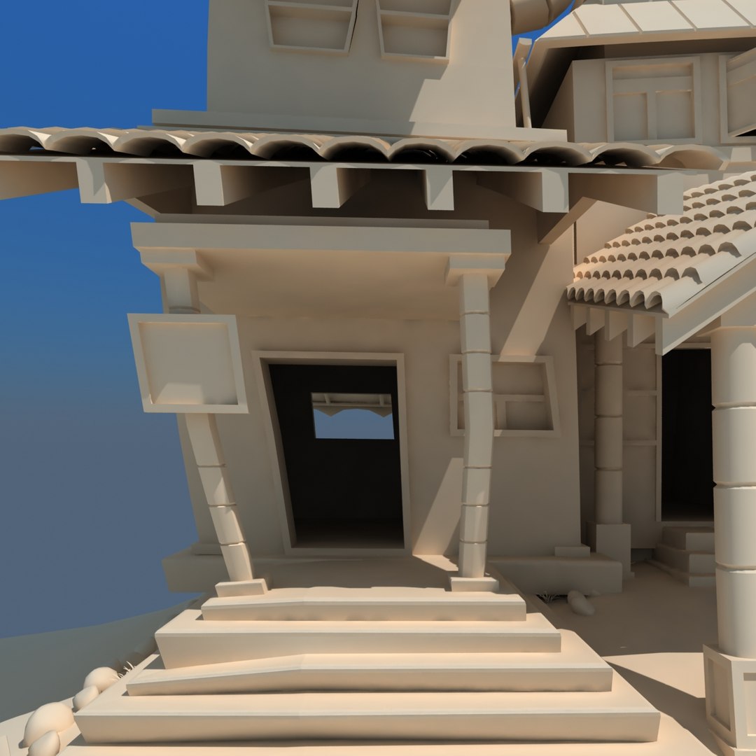 3d Funny Cartoon Houses