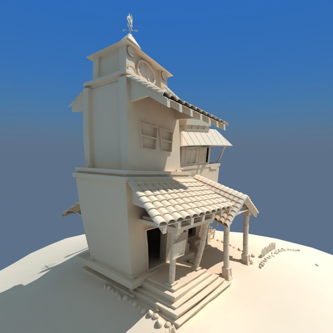 3d Funny Cartoon Houses