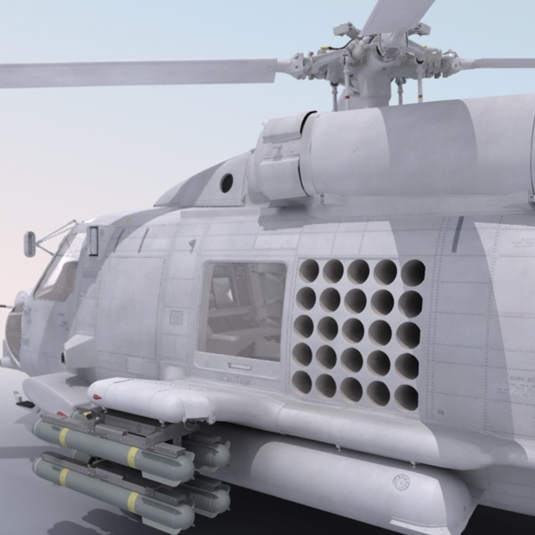 sh-60 seahawk military helicopter 3d model