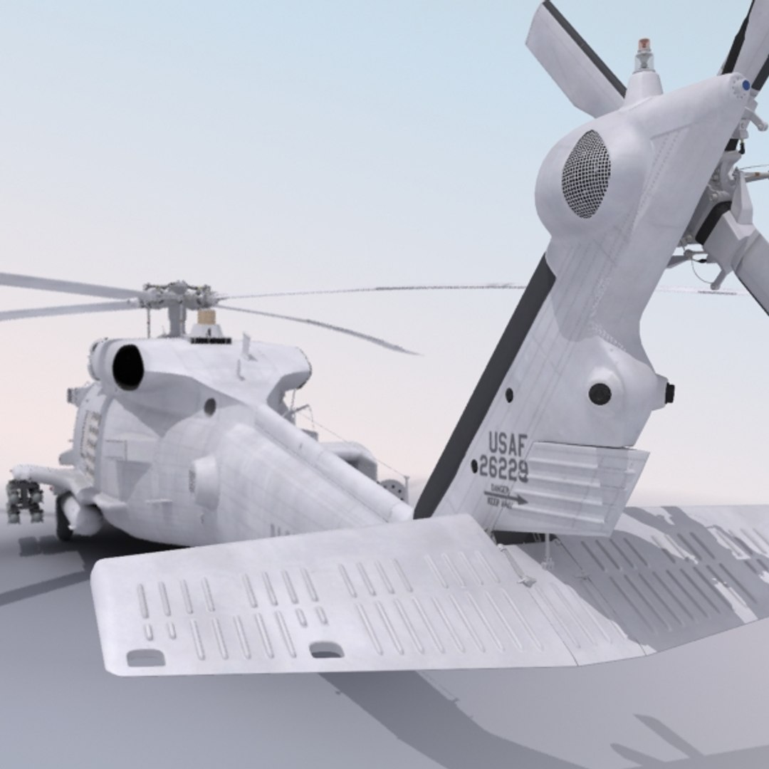 sh-60 seahawk military helicopter 3d model