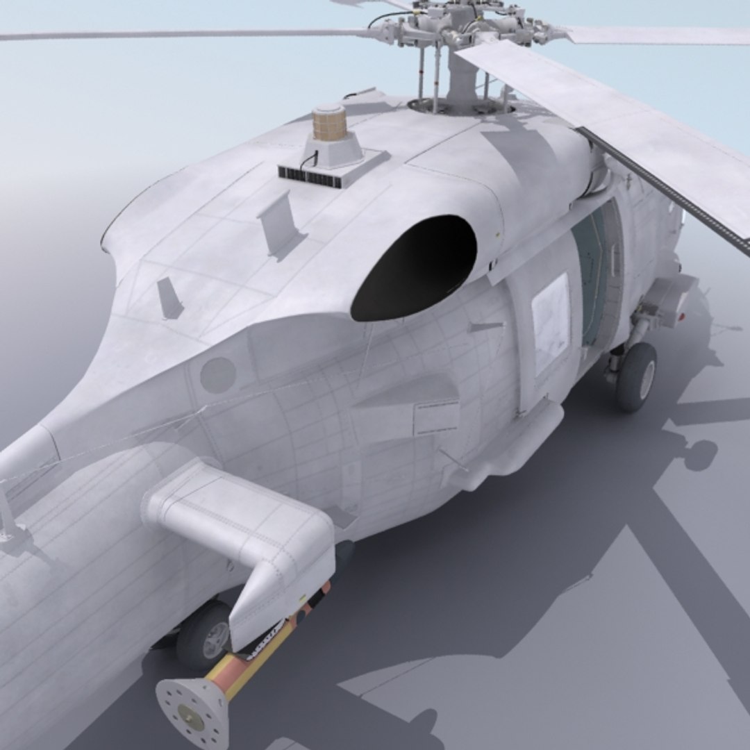 sh-60 seahawk military helicopter 3d model