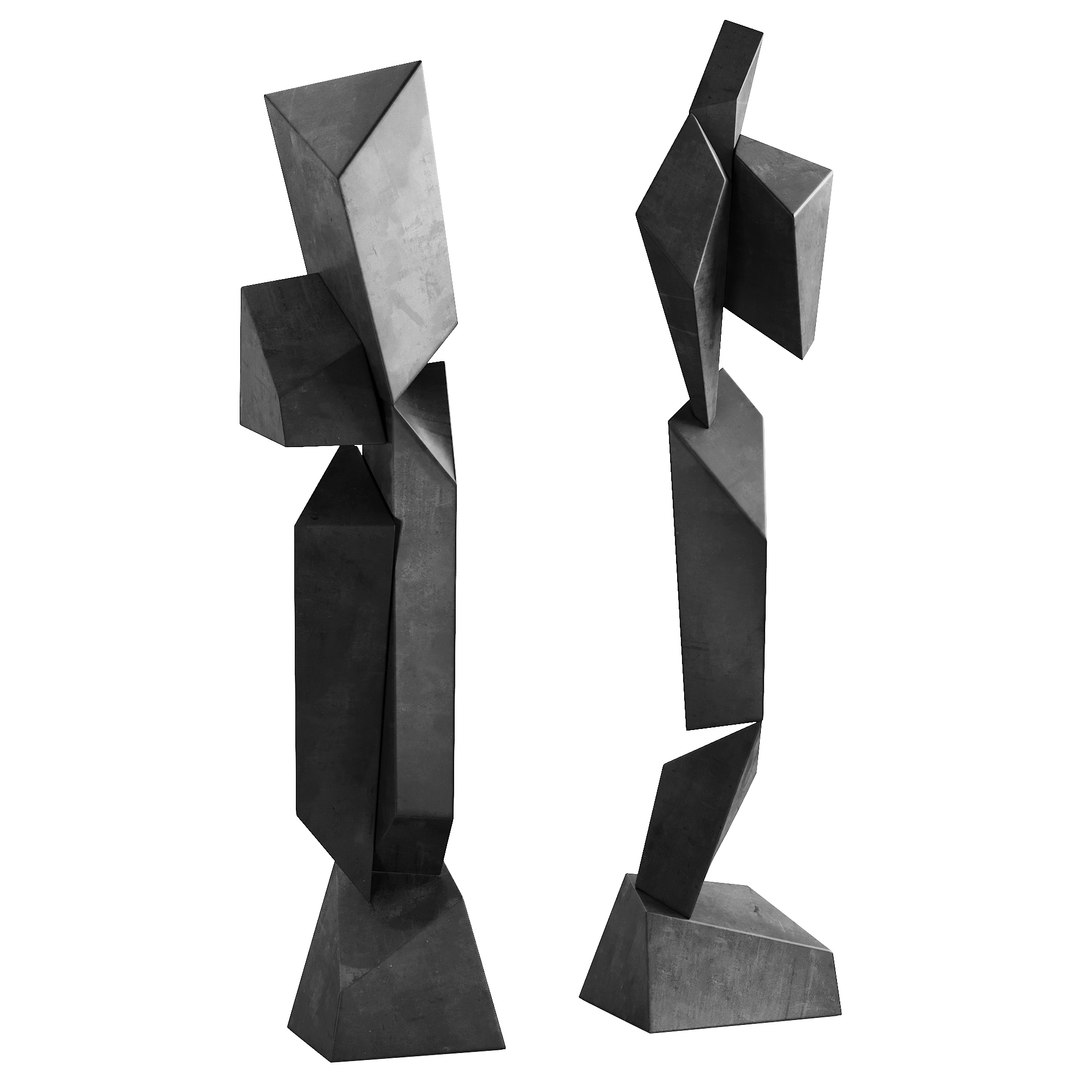 3D 408 Interior Sculptures 15 Minimalistic Abstract Modern Angular ...