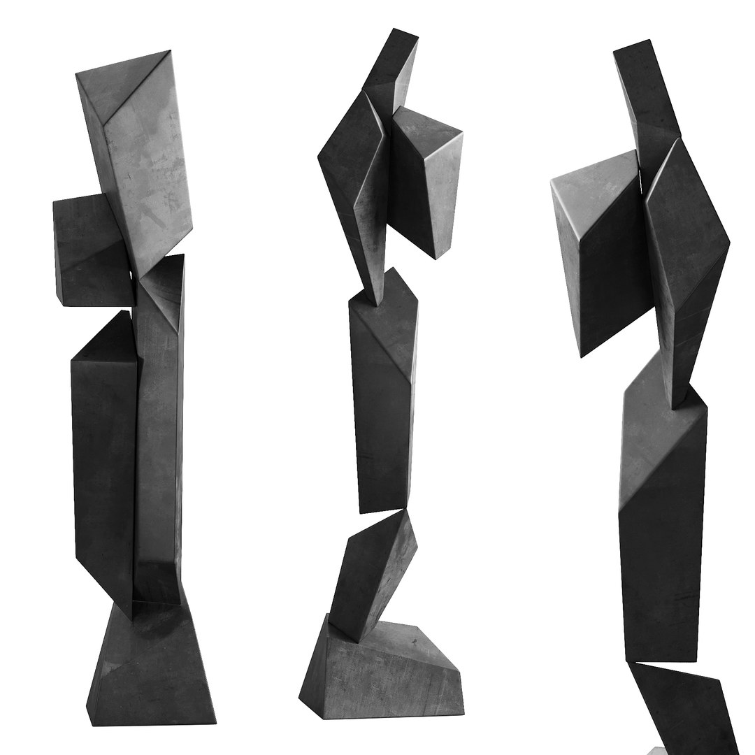 3D 408 Interior Sculptures 15 Minimalistic Abstract Modern Angular ...