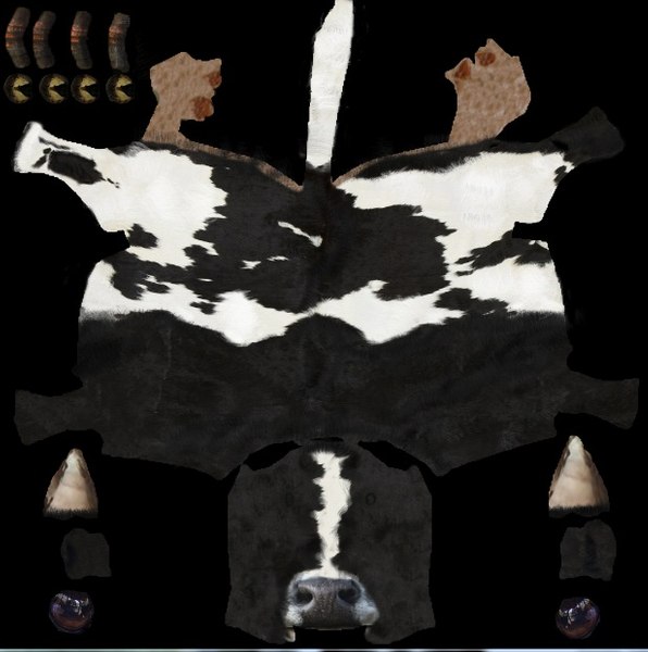 3d cow model