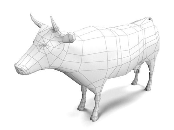 3d cow model