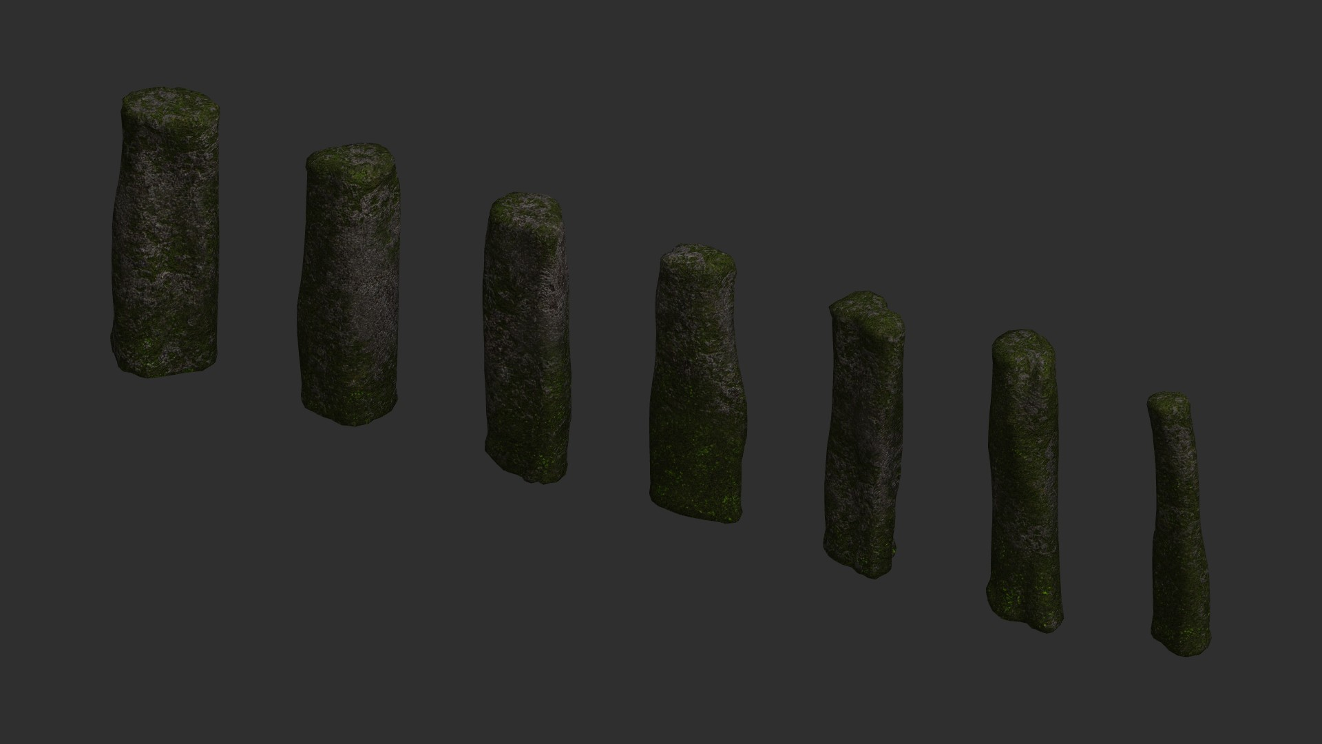 Rock Pillars - Moss Model - TurboSquid 2056076