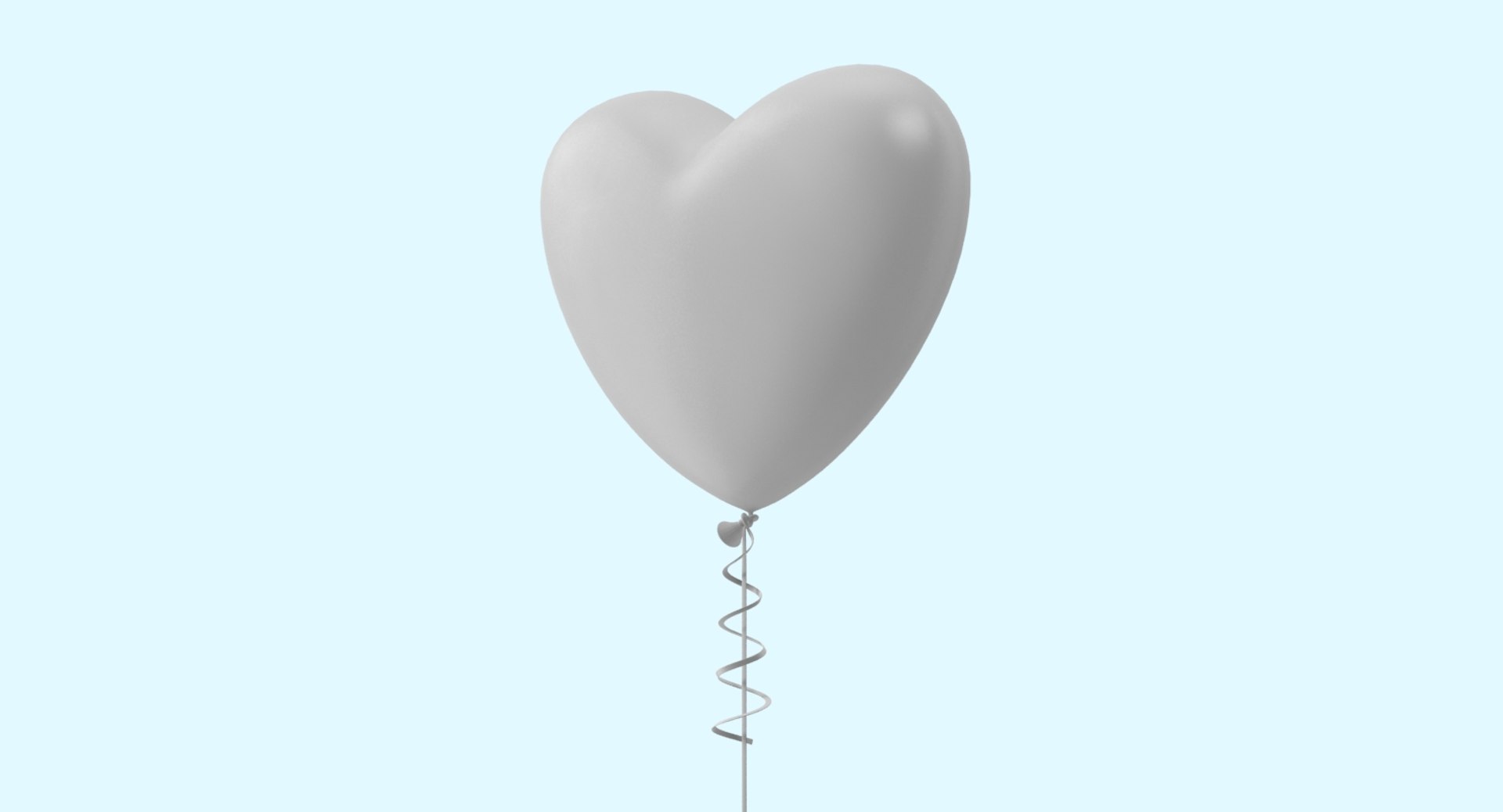 Heart Shaped Balloon 3d Model
