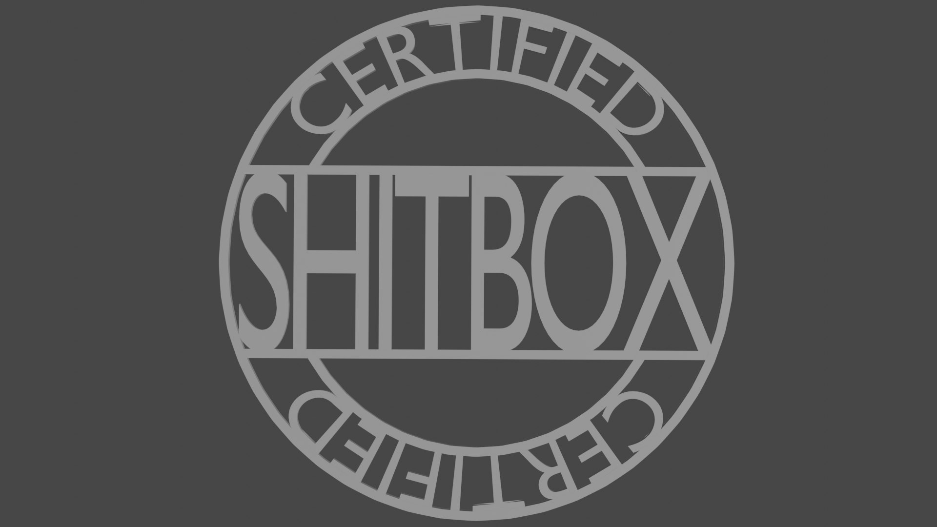 3D Certified ShitBox Badge For Car - TurboSquid 2233093