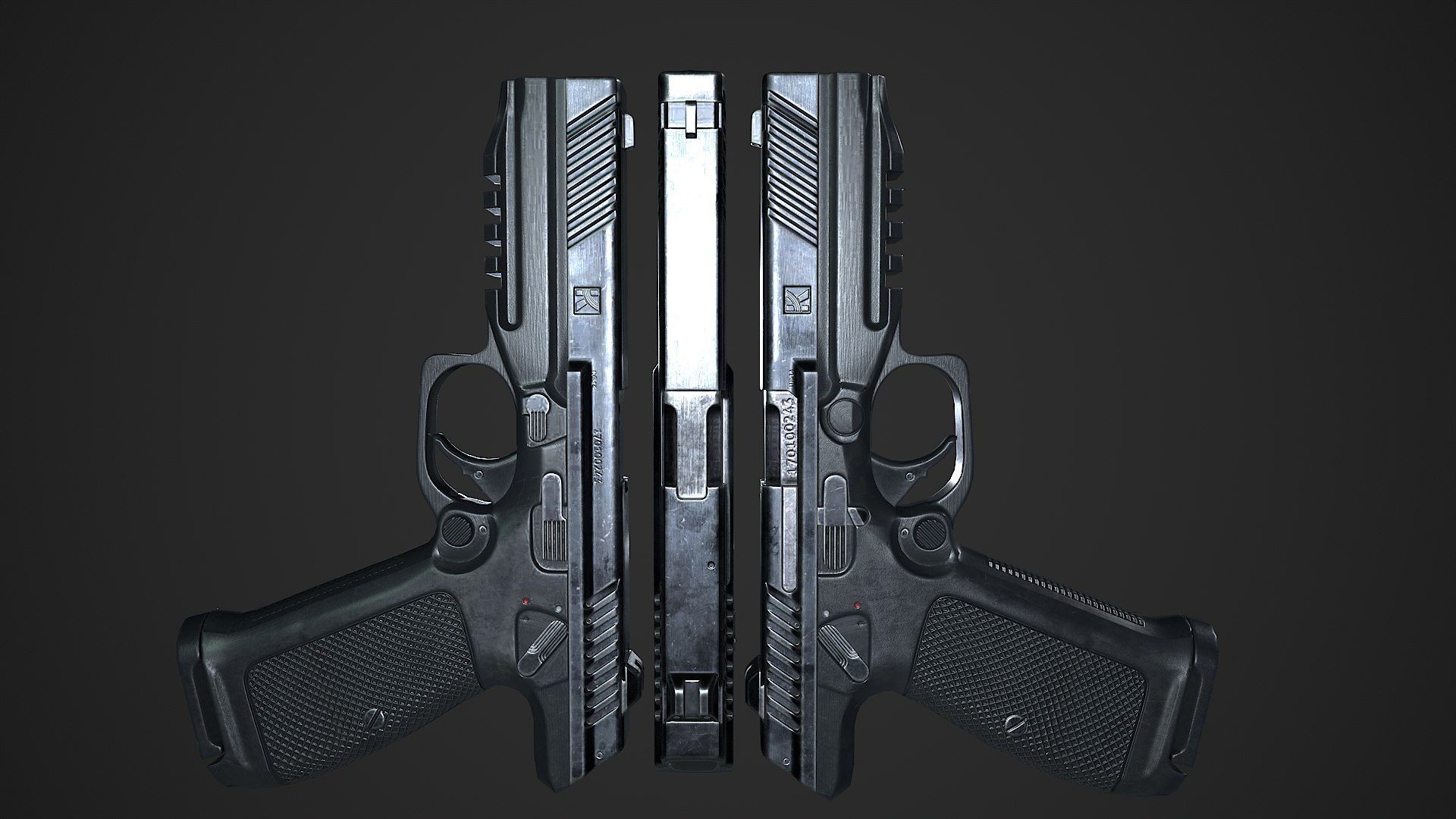 3D Lebedev Pistol Pl-14 - TurboSquid 2286197