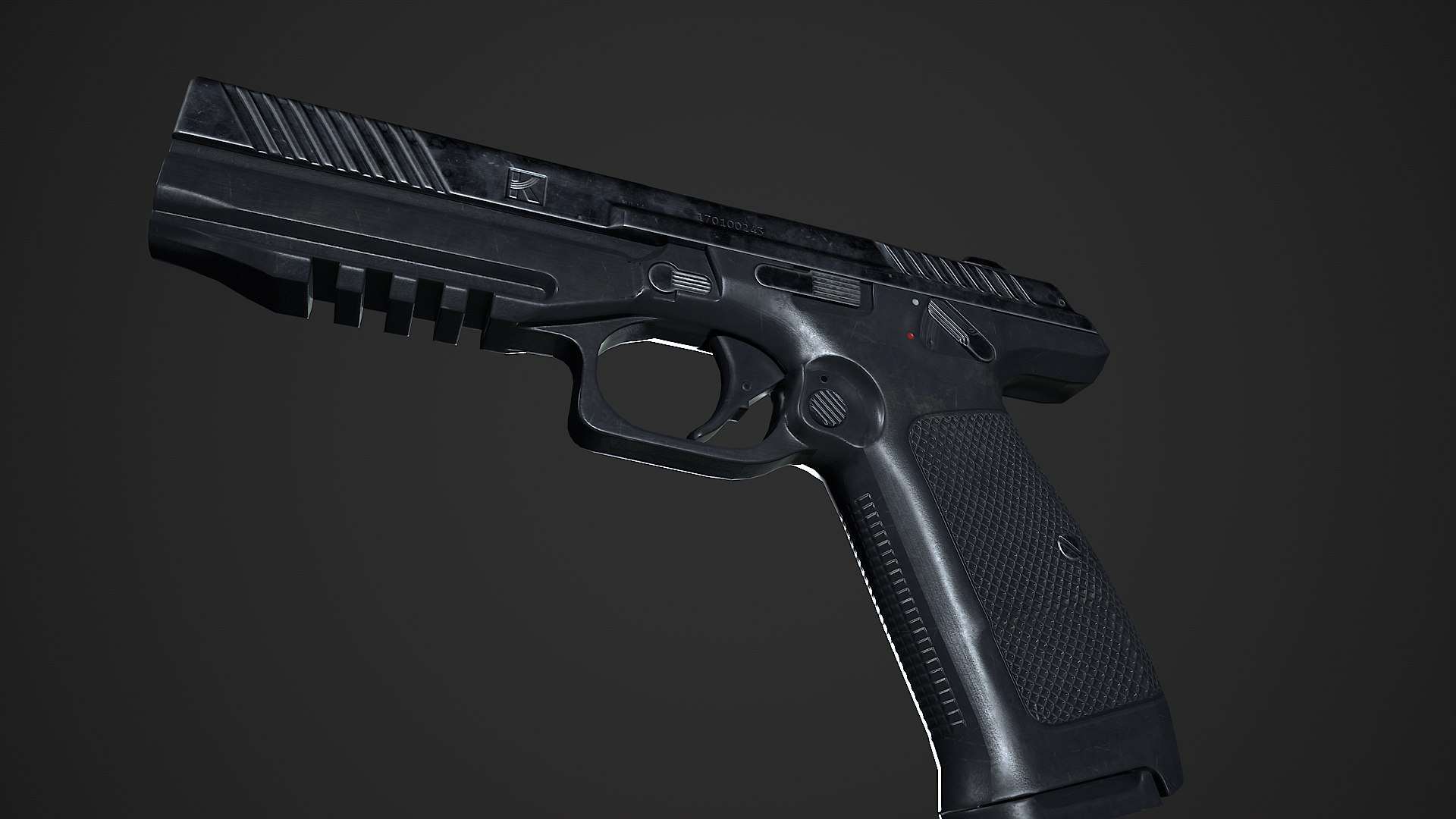 3D Lebedev Pistol Pl-14 - TurboSquid 2286197