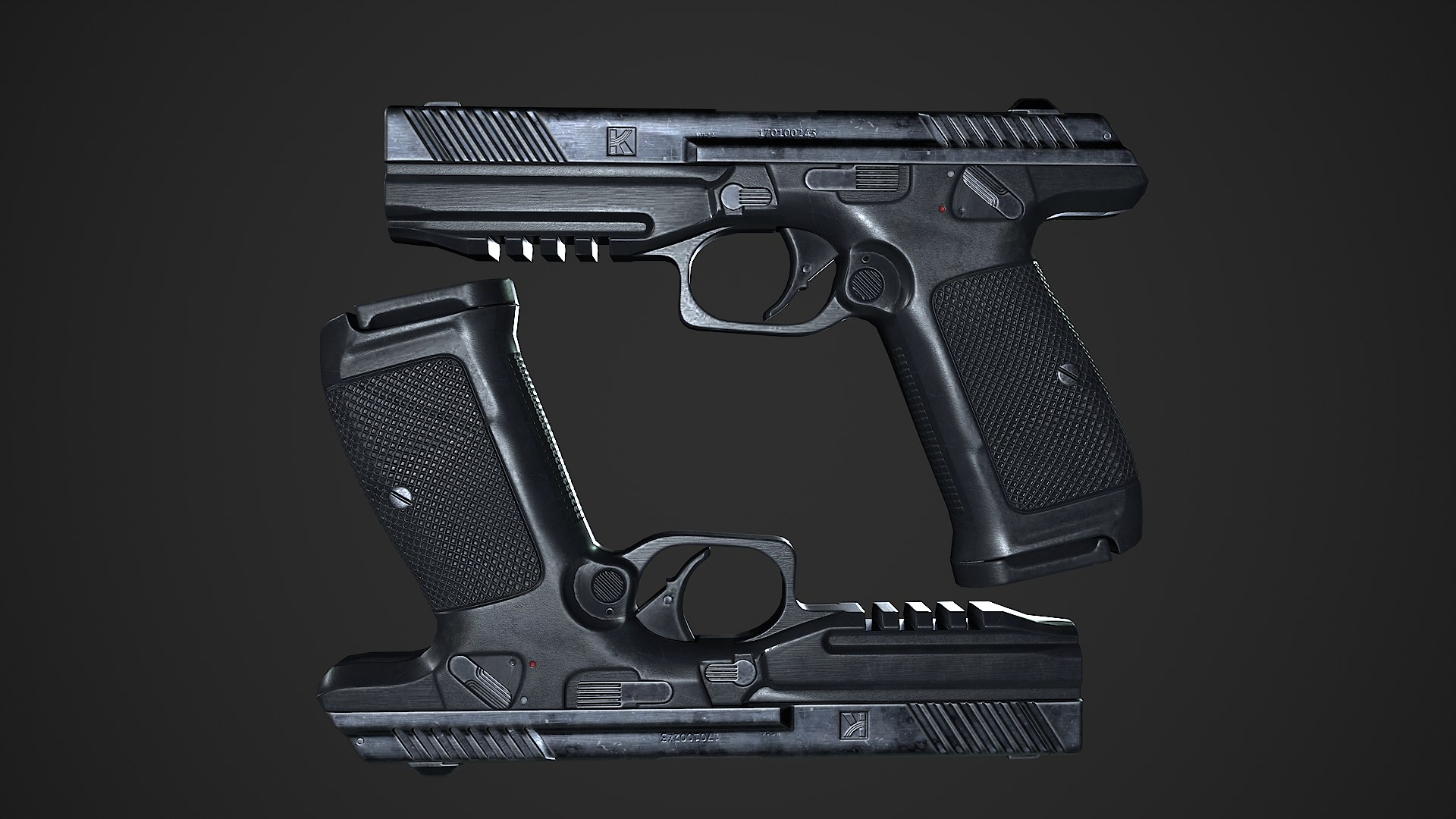 3D Lebedev Pistol Pl-14 - TurboSquid 2286197