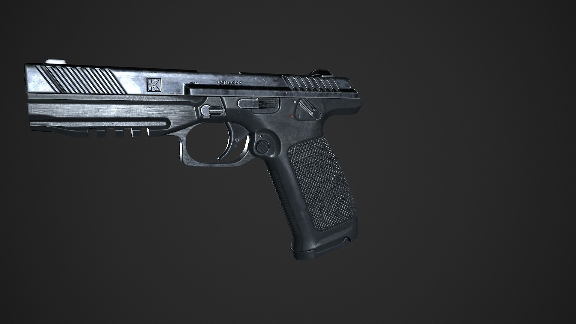 3D Lebedev Pistol Pl-14 - TurboSquid 2286197