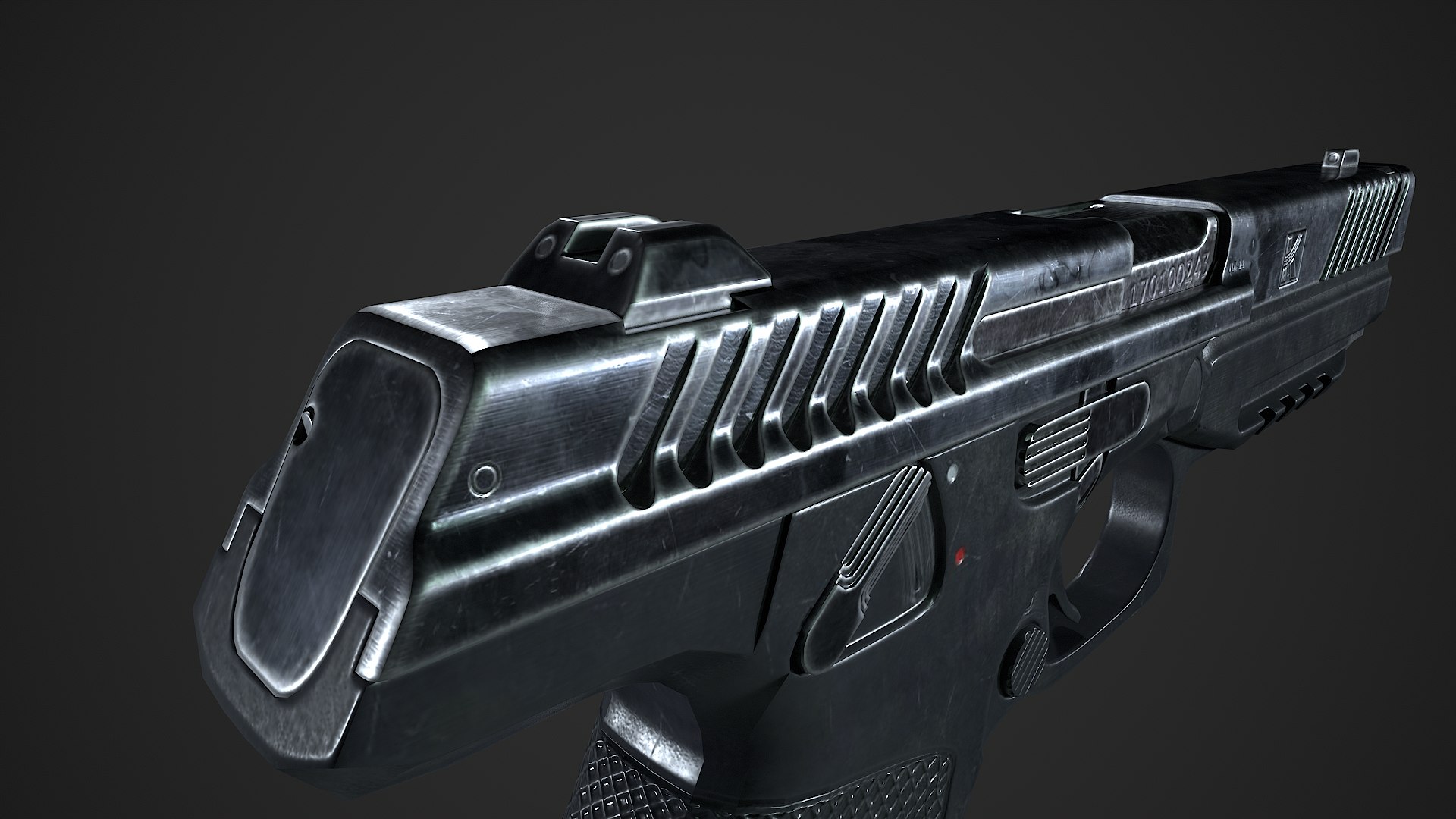 3D Lebedev Pistol Pl-14 - TurboSquid 2286197
