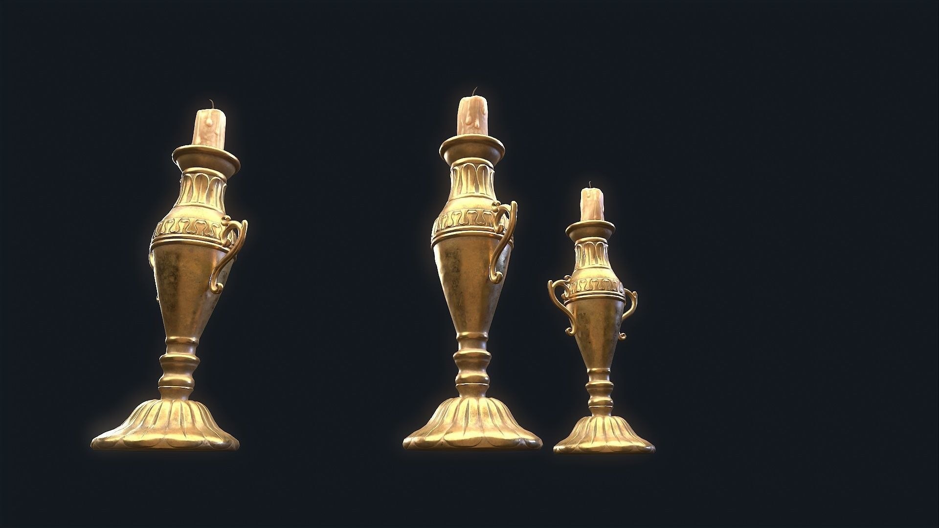 3D Medieval Candlestick 4 - TurboSquid 2168342
