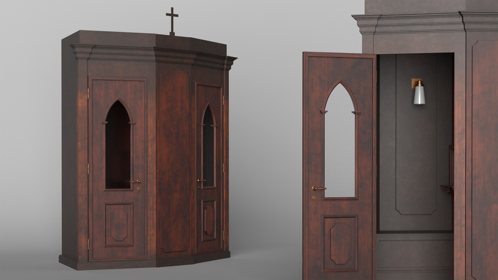 3D Confessional Traditional Accessories Collection - TurboSquid 2298110