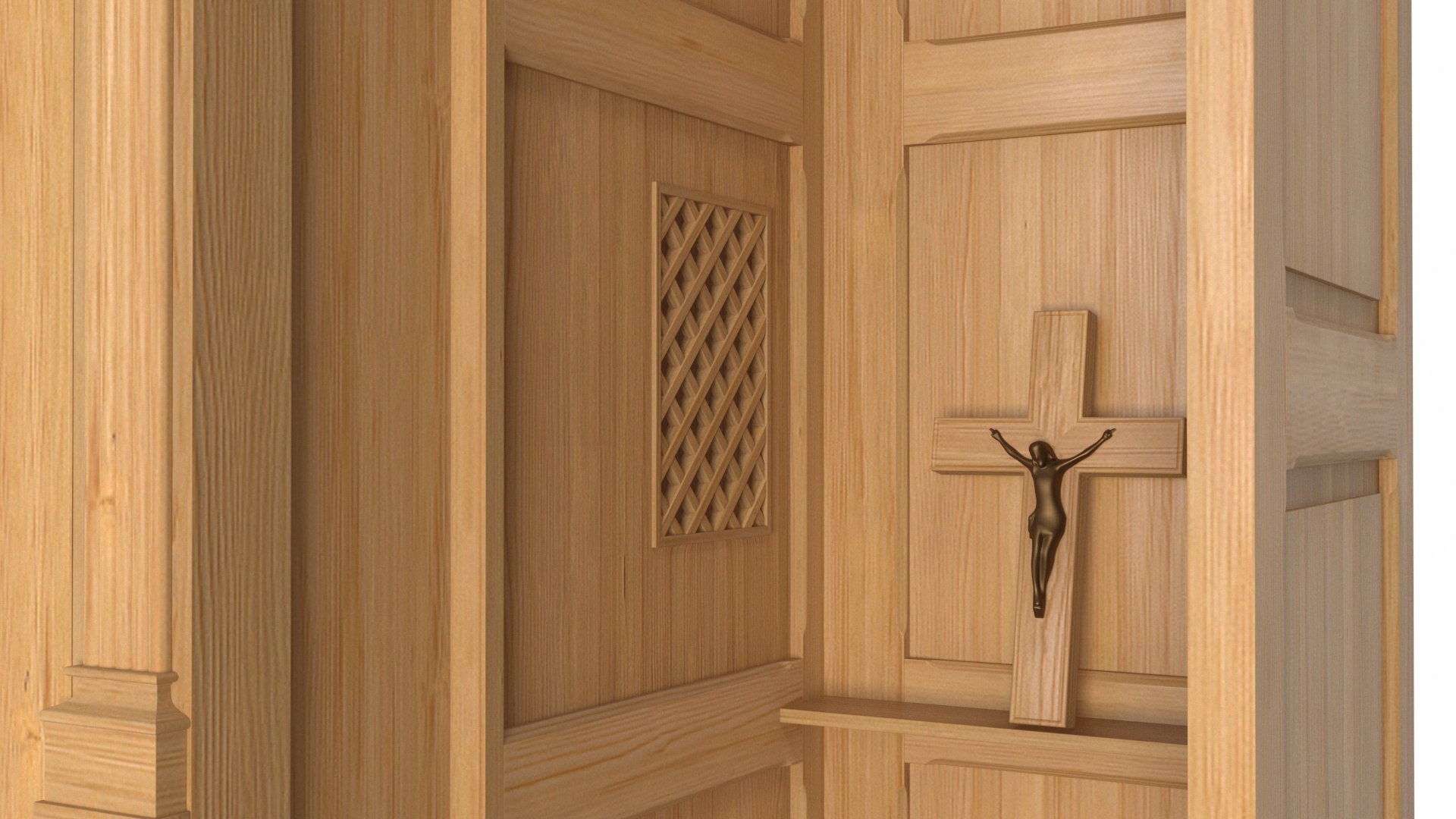 3D Confessional Traditional Accessories Collection - TurboSquid 2298110