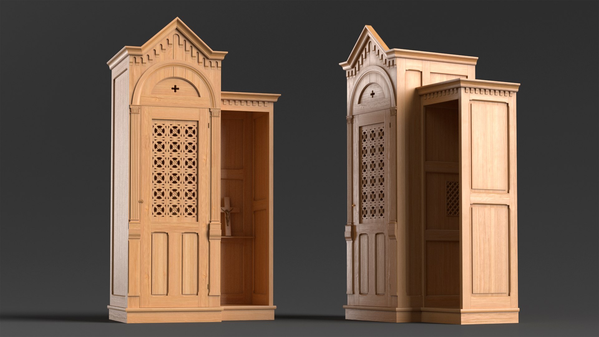 3D Confessional Traditional Accessories Collection - TurboSquid 2298110