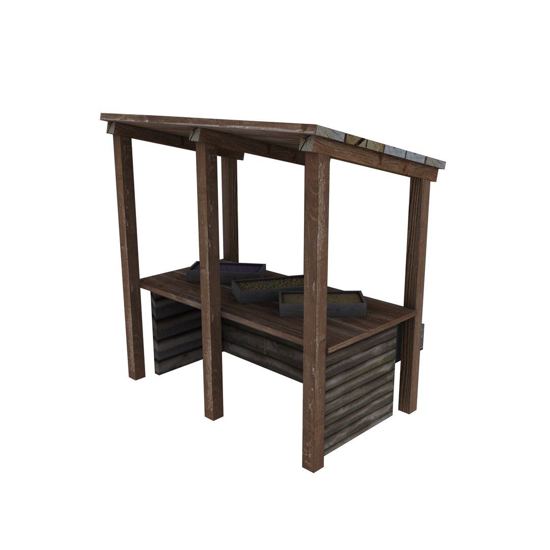 Medieval Trade Shop 3d Model