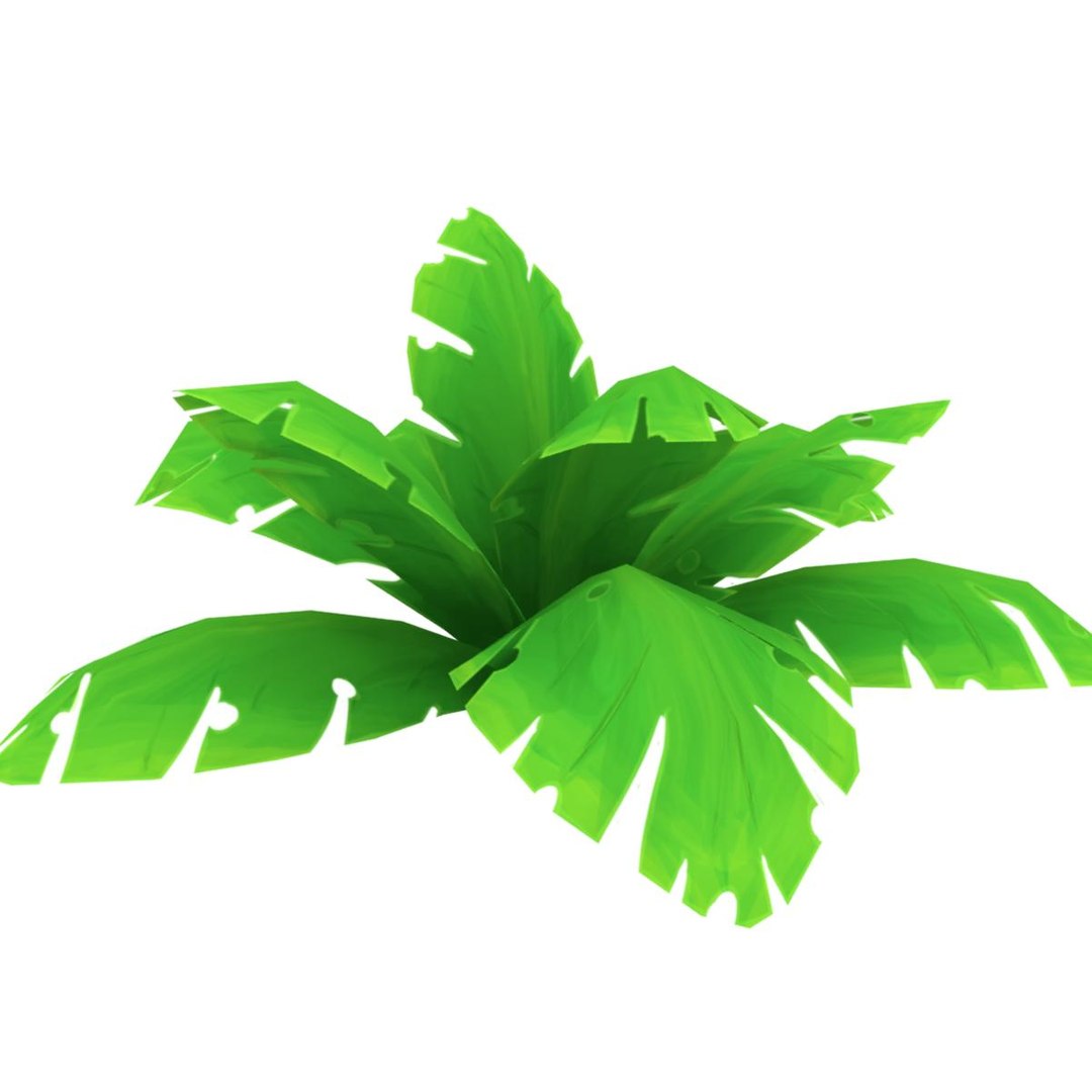 cartoon fern 3d model