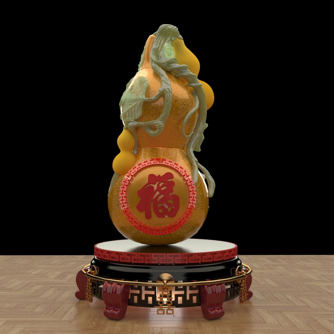 3D Chinese Gourd - TurboSquid 2136509