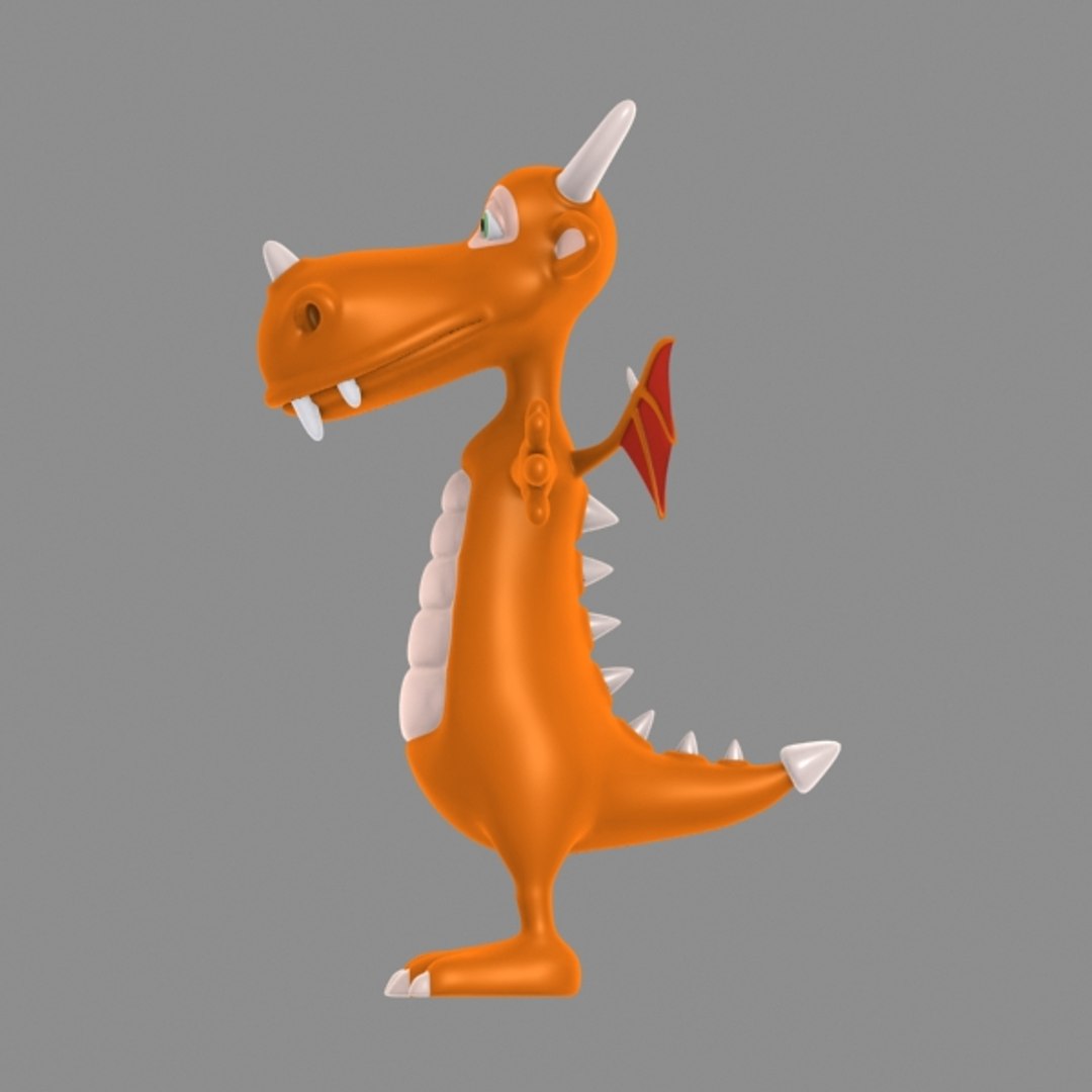 3d obj cool dragon
