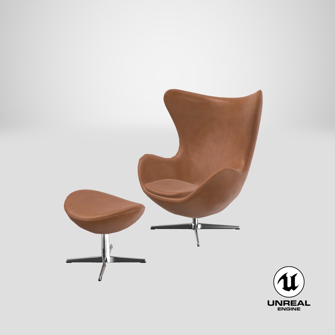 Egg Chair by Arne Jacobsen 3D model - TurboSquid 1857545