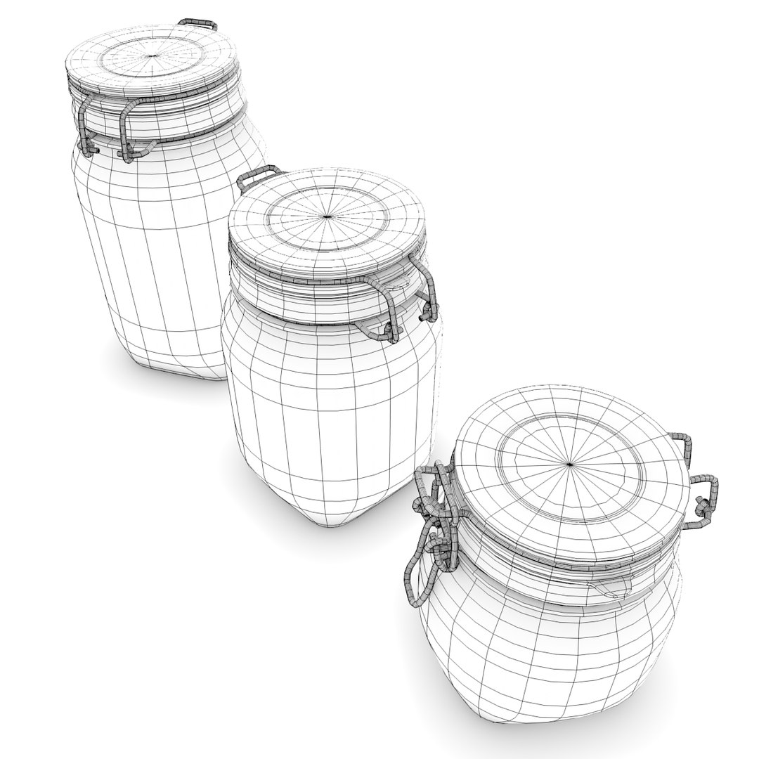 3d Model Glass Jar