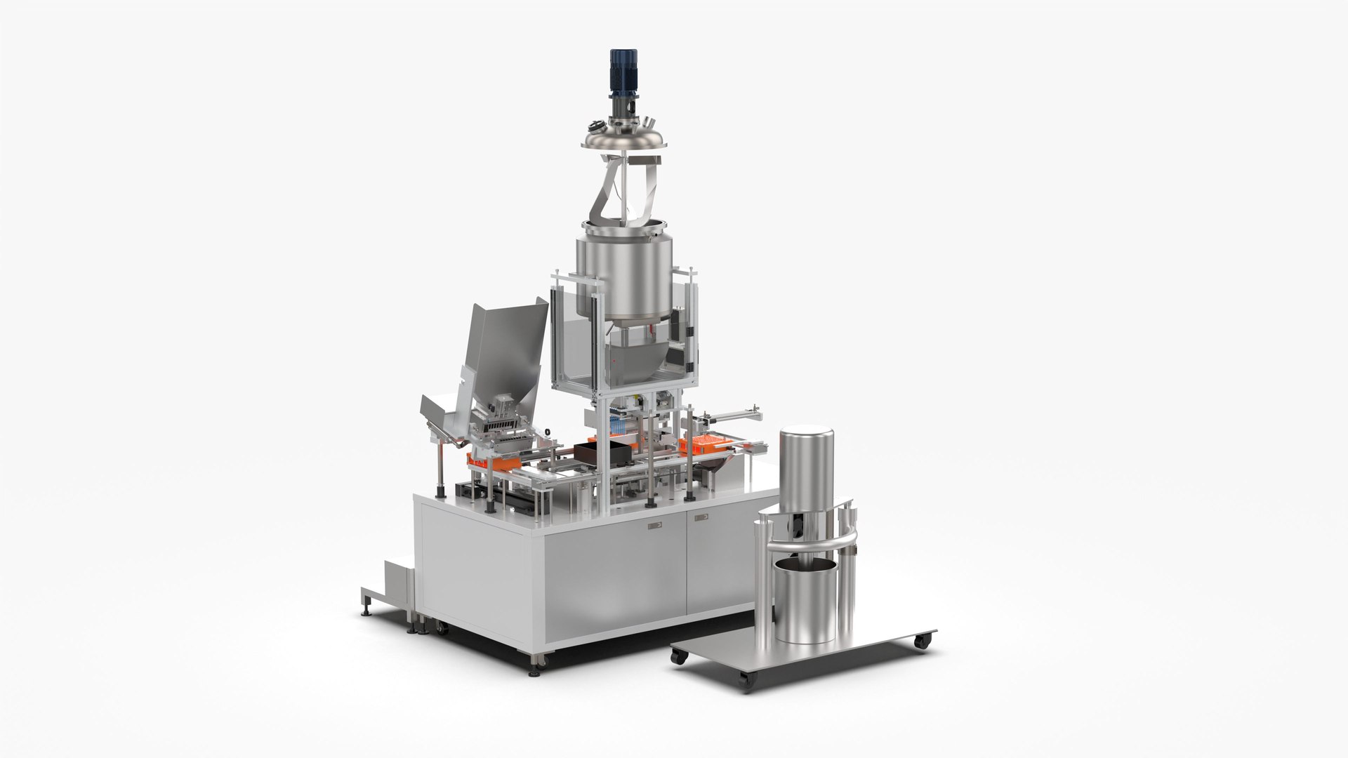 Fully Automatic Tube Loading And Glue Collection Machine 3D Model ...