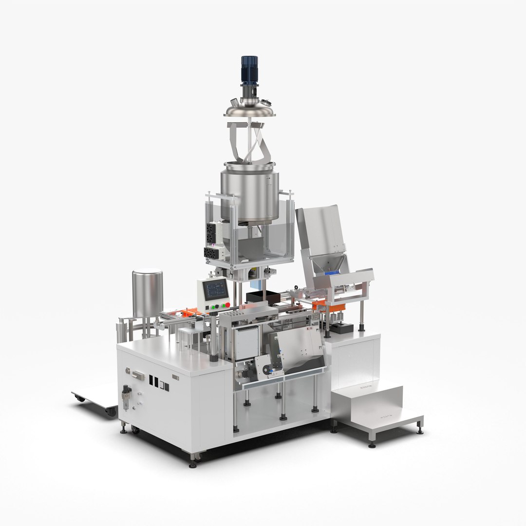 Fully Automatic Tube Loading And Glue Collection Machine 3D Model ...