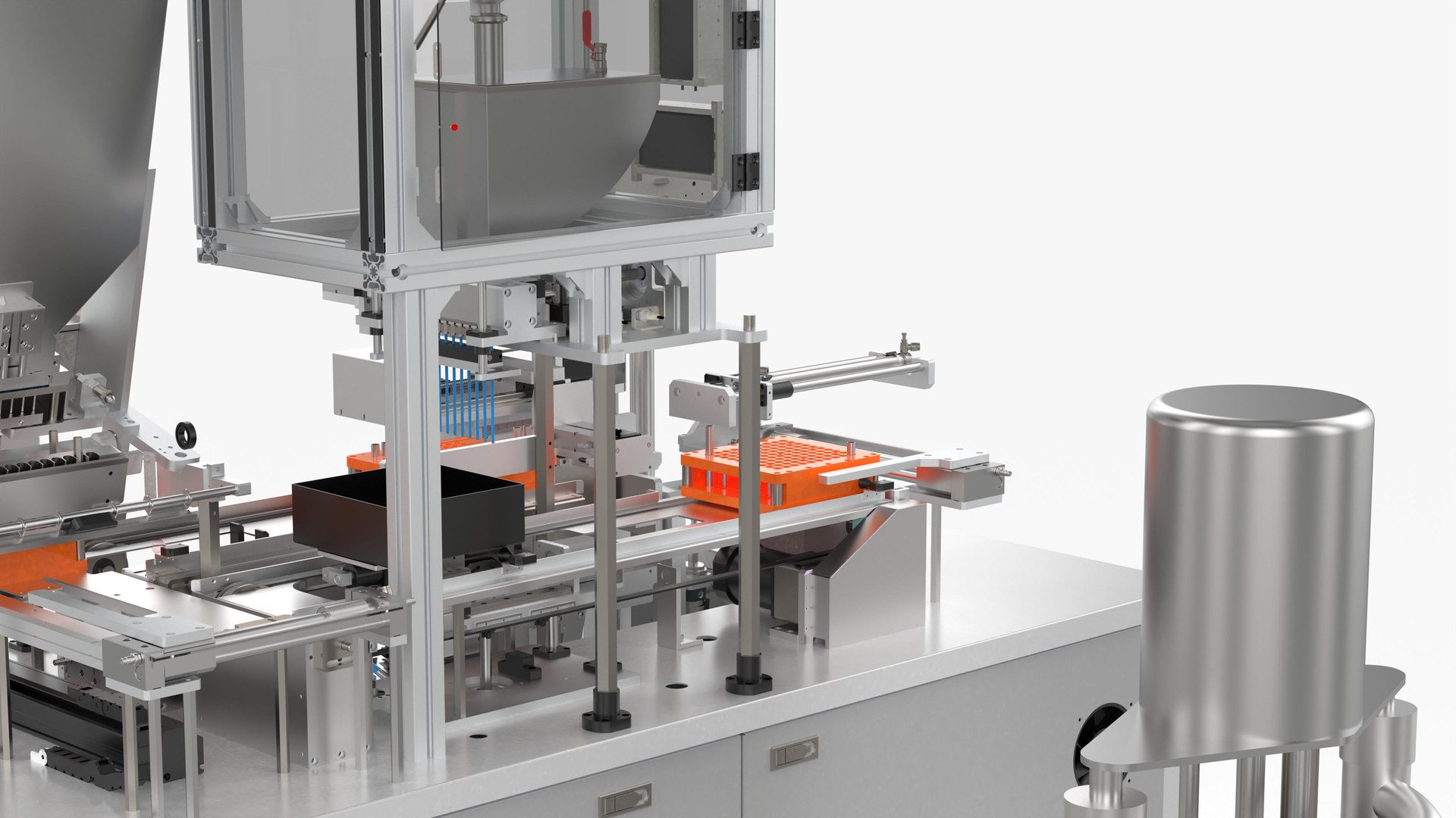 Fully Automatic Tube Loading And Glue Collection Machine 3D Model ...