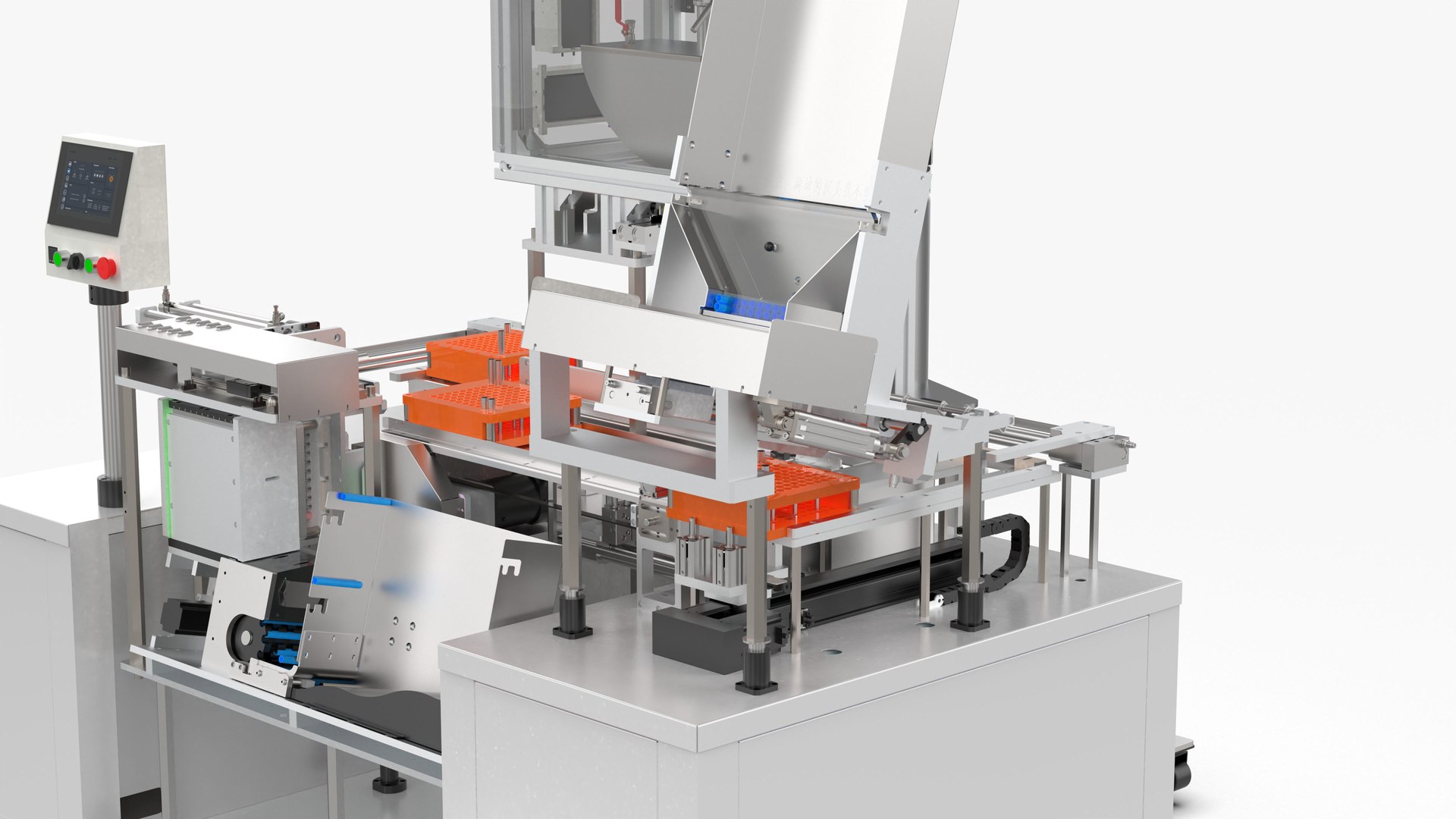 Fully Automatic Tube Loading And Glue Collection Machine 3D Model ...