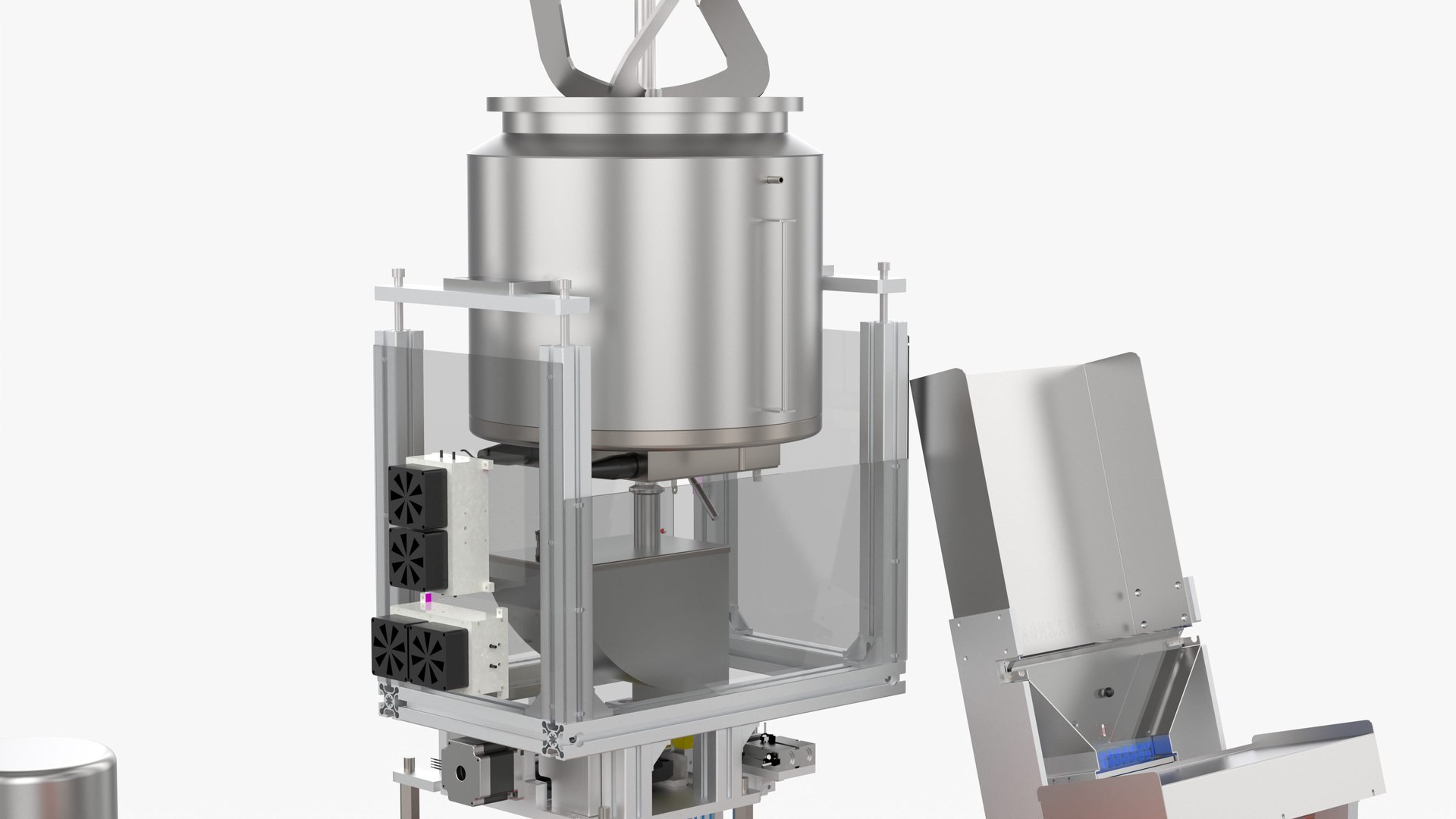 Fully Automatic Tube Loading And Glue Collection Machine 3D Model ...